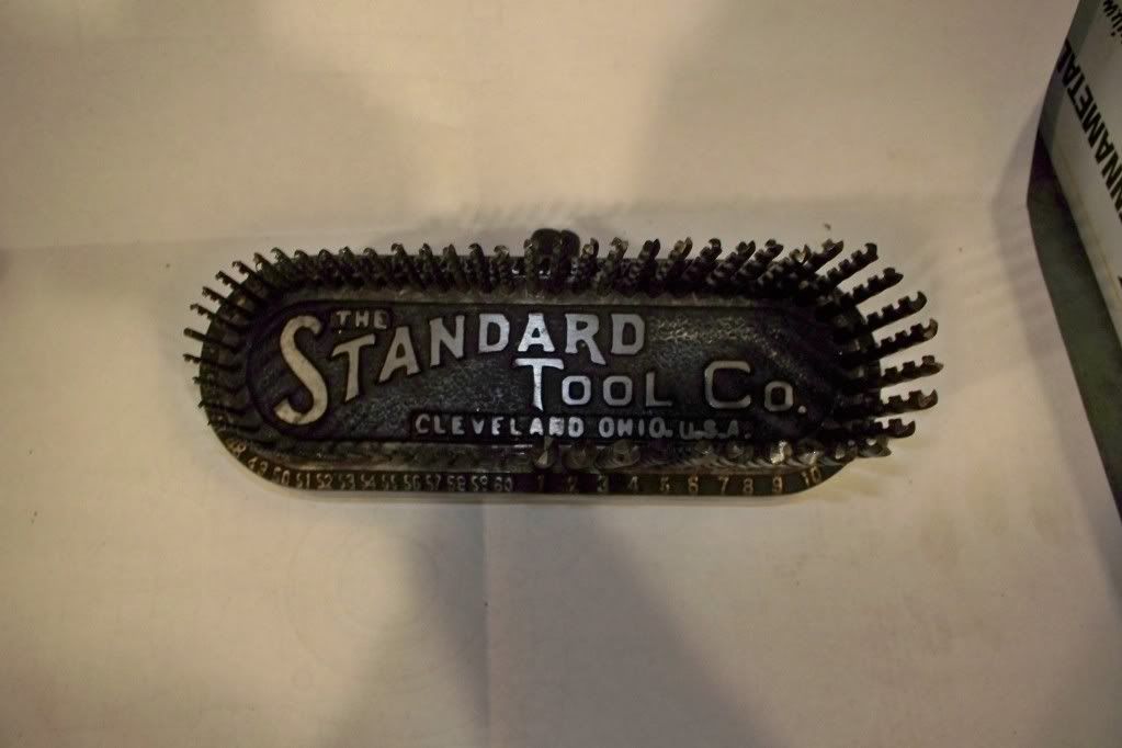 Cast metal drill bit stands